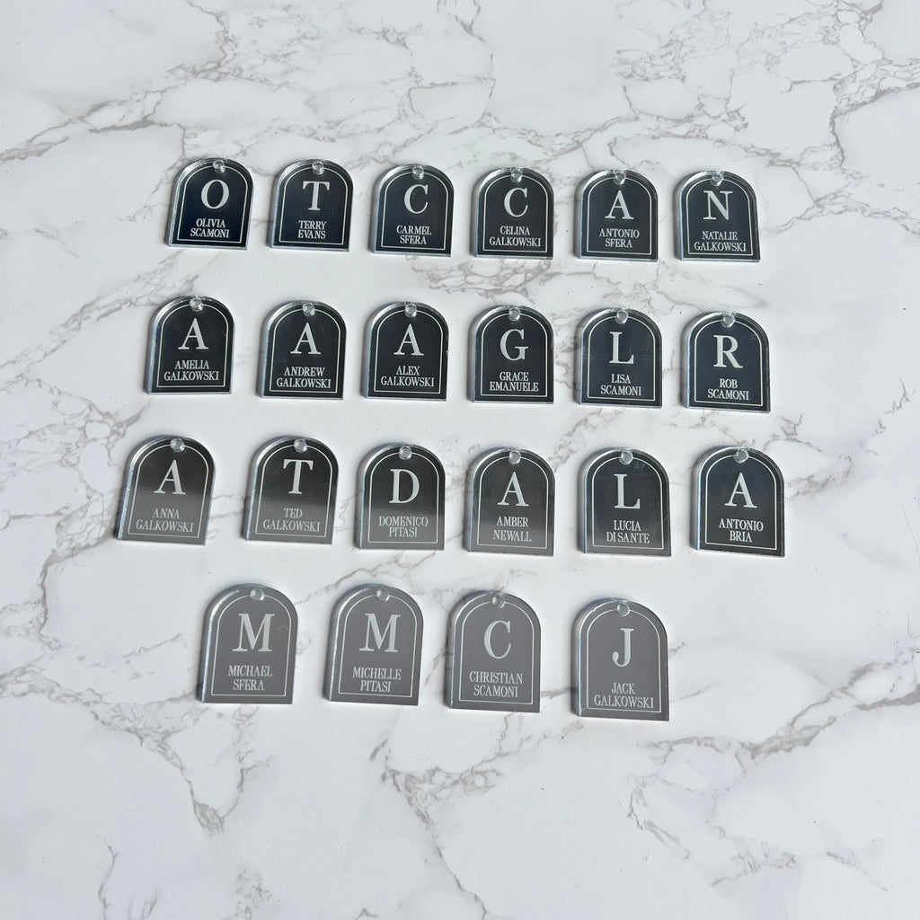 Acrylic Arch tags For favours | Baptism | Easter | Confirmation ...