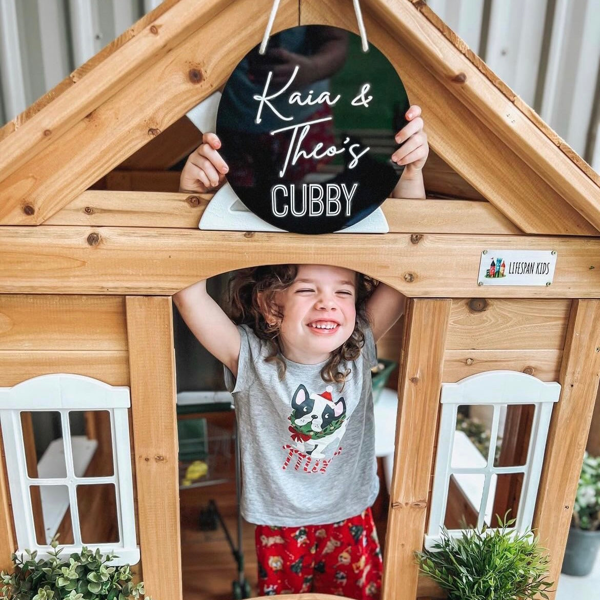 Personalised Cubby House sign Acrylic – Engrave It Studio